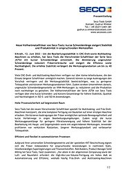 Seco Tools auf der Intec vom 7.-10. März | Secotools.com